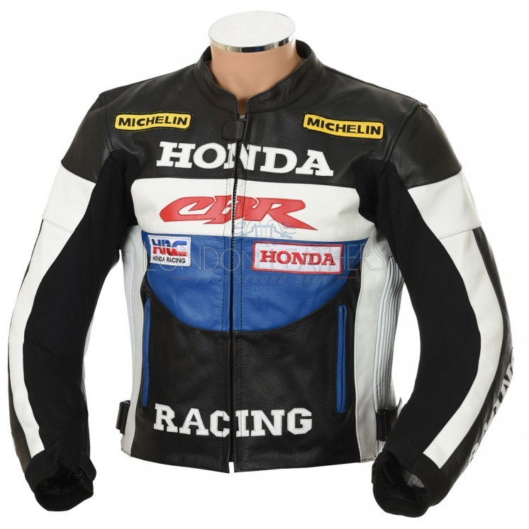 Honda CBR Racing Motorbike Leather Jacket In Cow hide/ 5 Protection ...