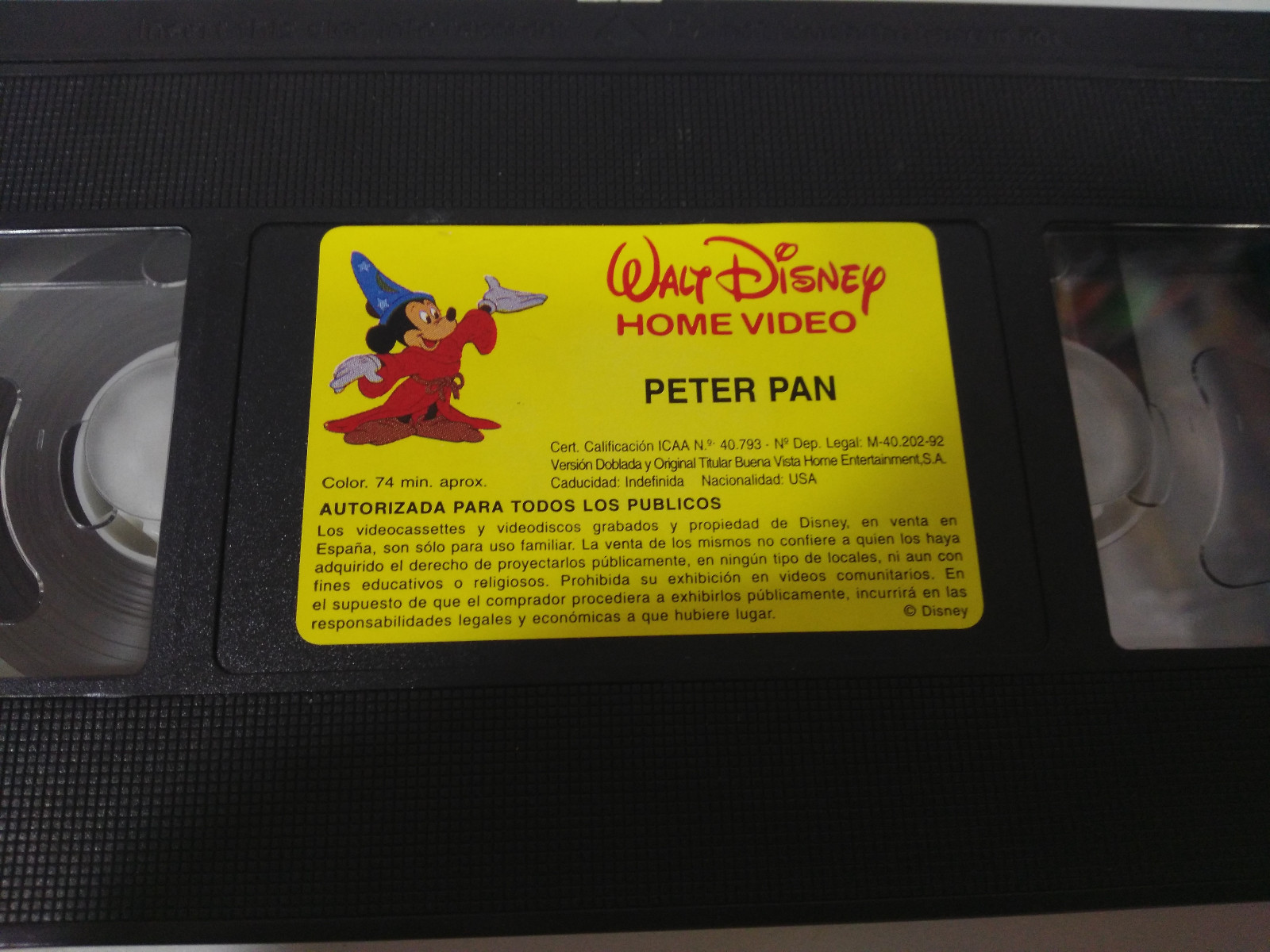 PETER PAN Campanilla - Los Classici Di WALT DISNEY - VHS Cinta ...