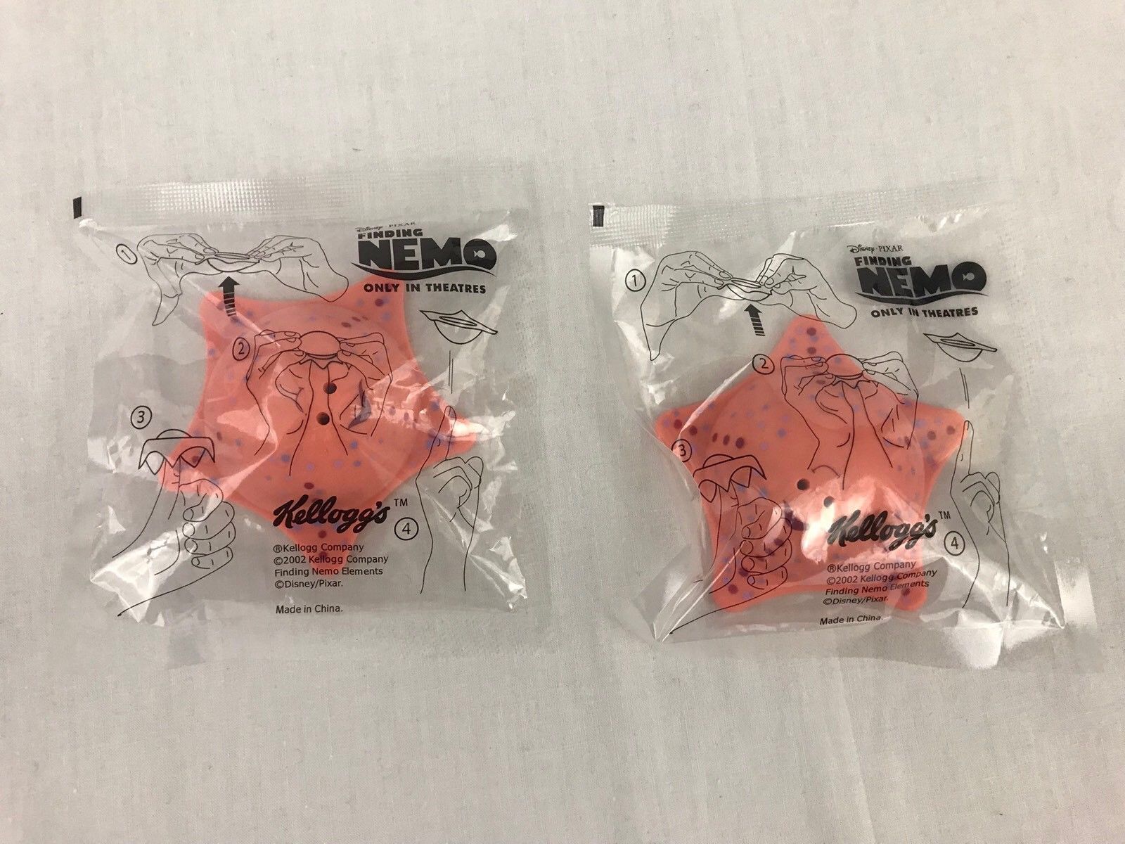 Kellogg's Cereal Premium Finding Nemo Starfish Popping Collectible Toy ...