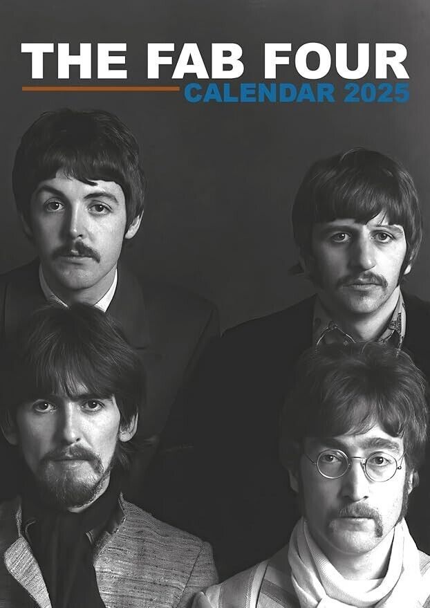 The Fab Four A3 Calendar 2025 - Entertainment - Month To View - Calendars
