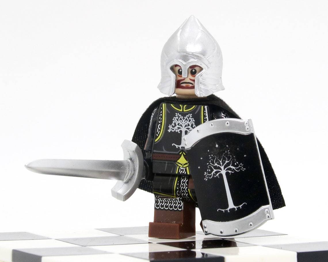 Lord of the Rings Gondor Soldier Swordsman Minifigures Weapons ...