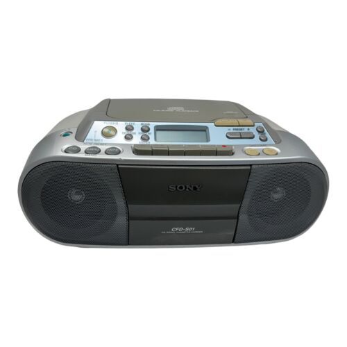 Sony Model CFD-S01 CD Digital Tuning AM/FM Radio Cassette Player ...