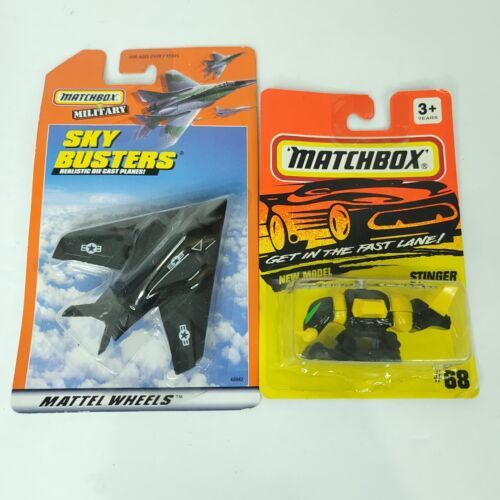 Matchbox Military Skybusters F-117A Stealth Fighter Stinger #68 Bee Copter Lot 2 - Contemporary ...