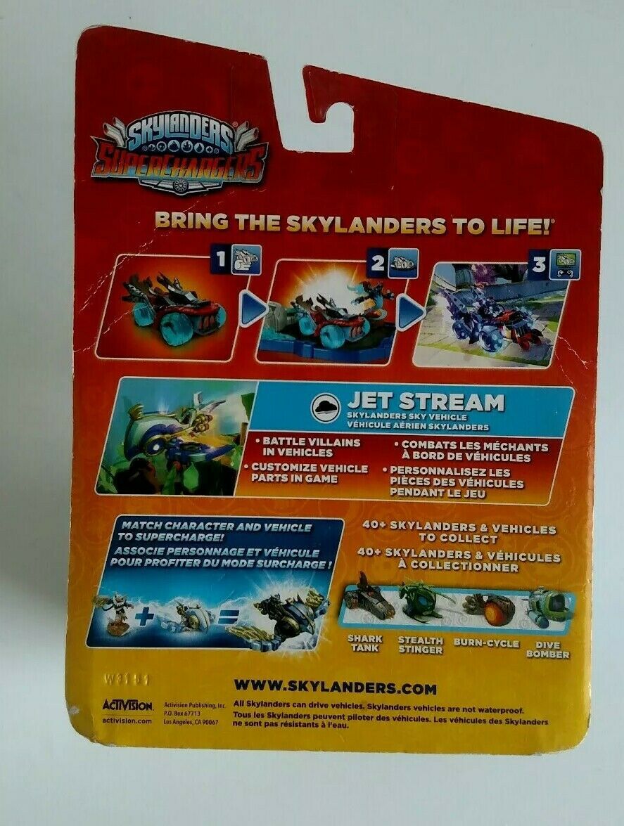 Skylanders Superchargers Sky Vehicle Jet Stream Character Collectible ...