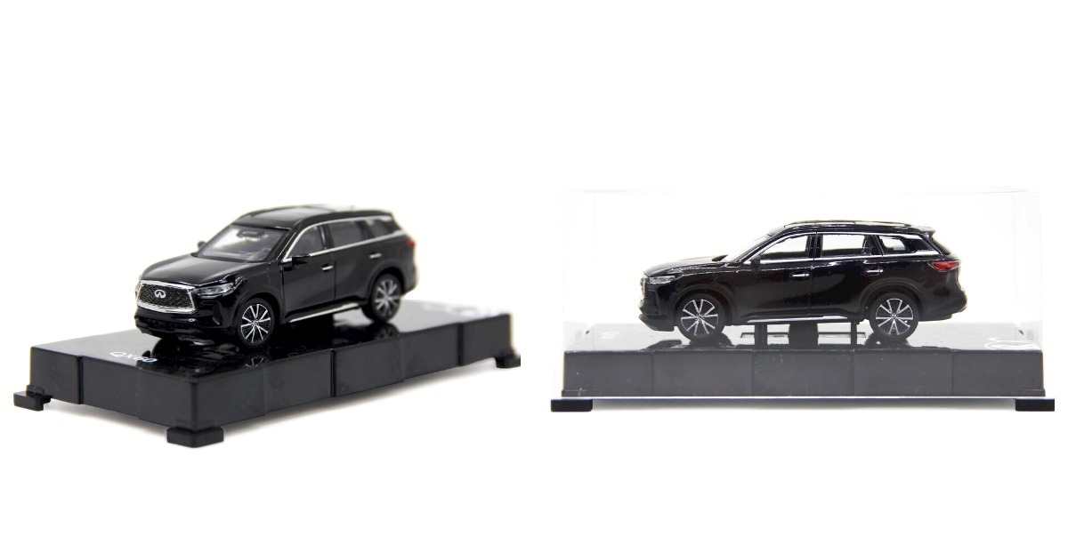 1:64 Scale +Acrylic case Infiniti QX60 2022 Diecast Model Miniature Toy ...