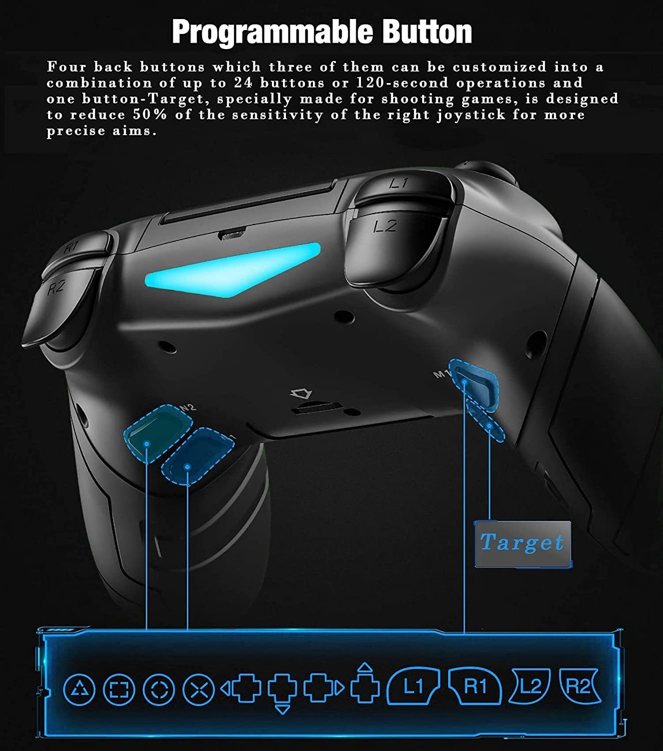 Game Controller Remote With Turbo/Gyro/Hd Dual Vibration/Touch Panel ...
