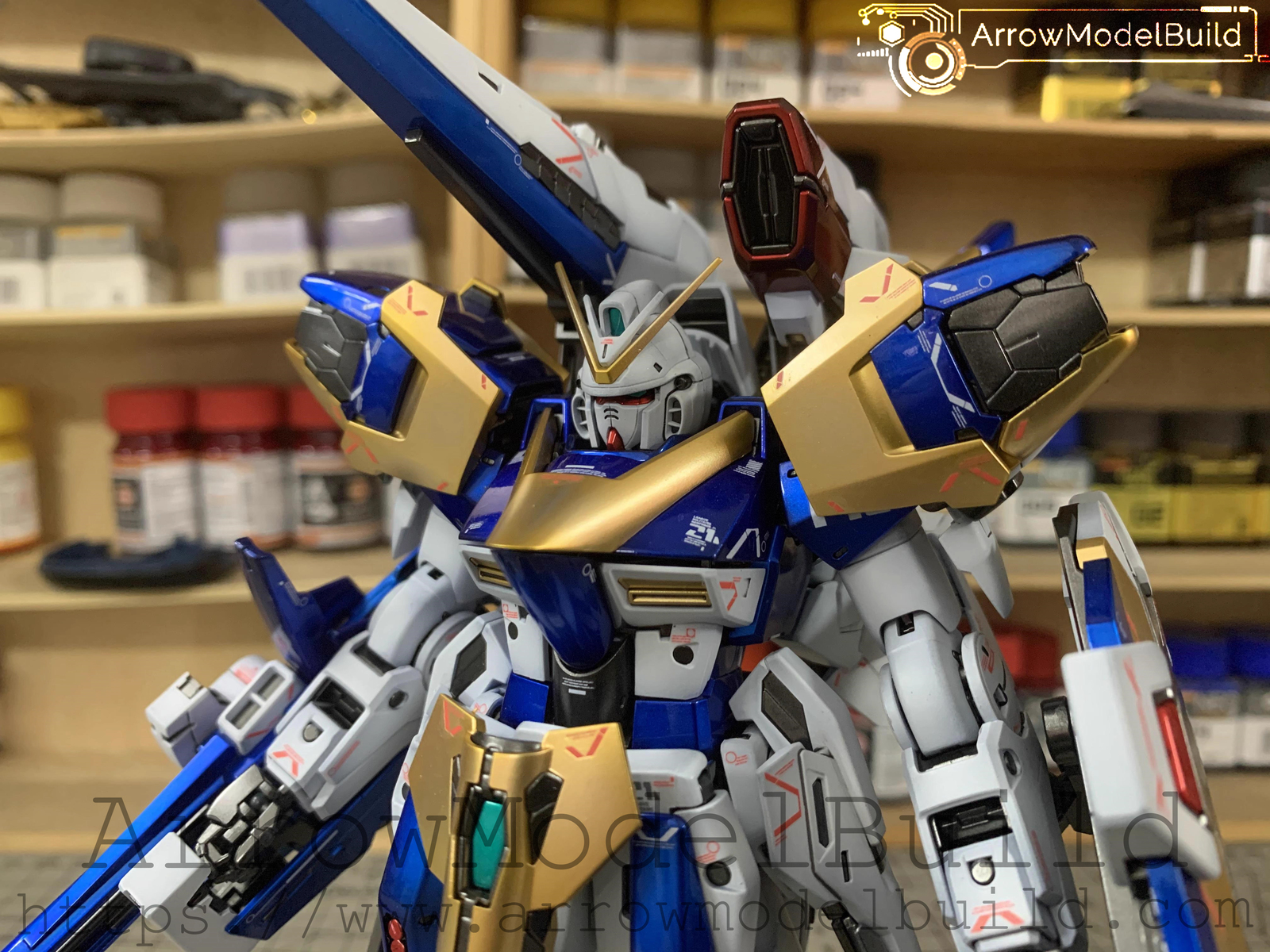 ArrowModelBuild V2 Gundam AB (Light Shaping) Built & Painted MG 1/100 ...