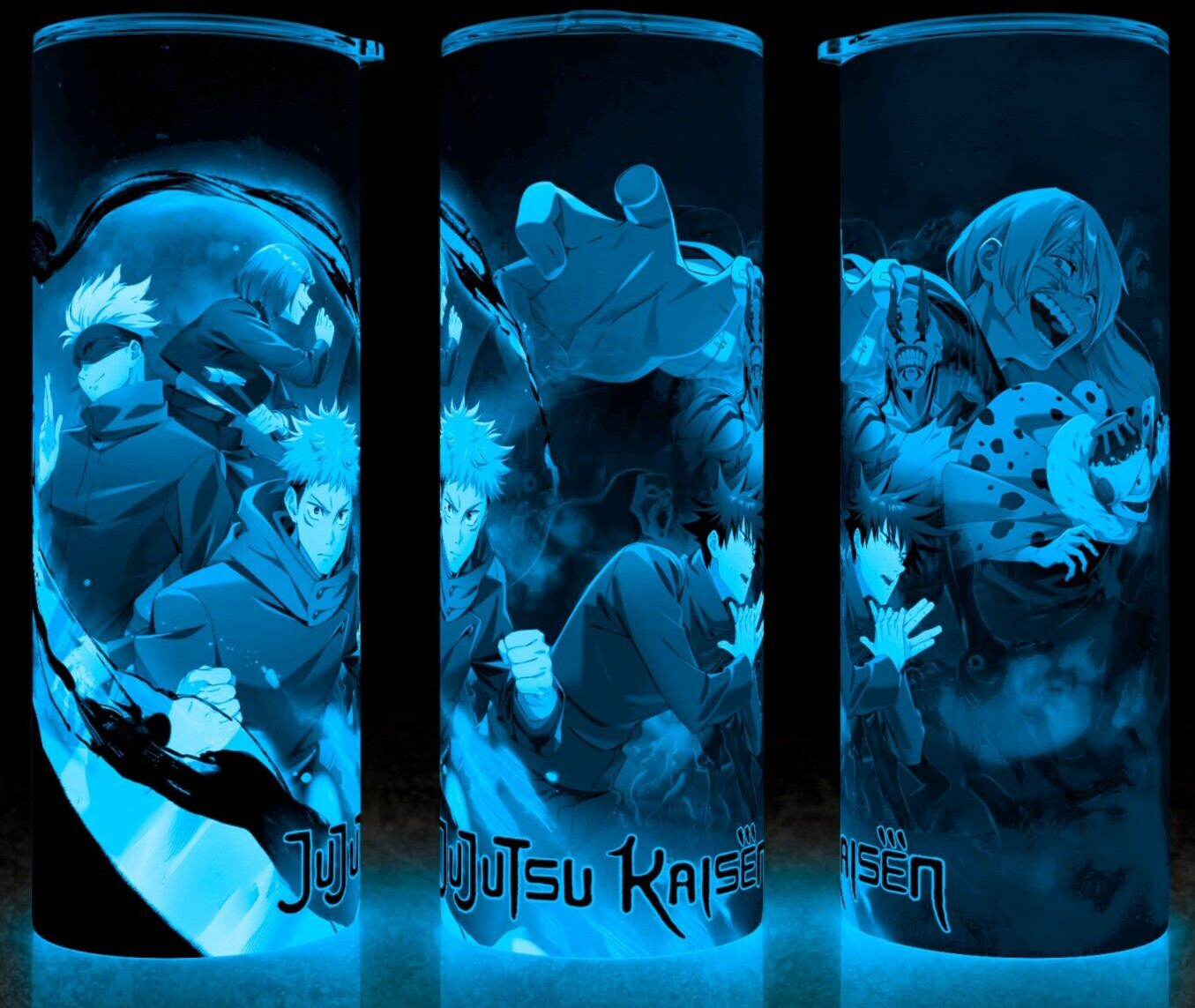 Glow in the Dark Jujutsu Kaisen JJK Yuji Itadori Anime Cup Mug Tumbler ...