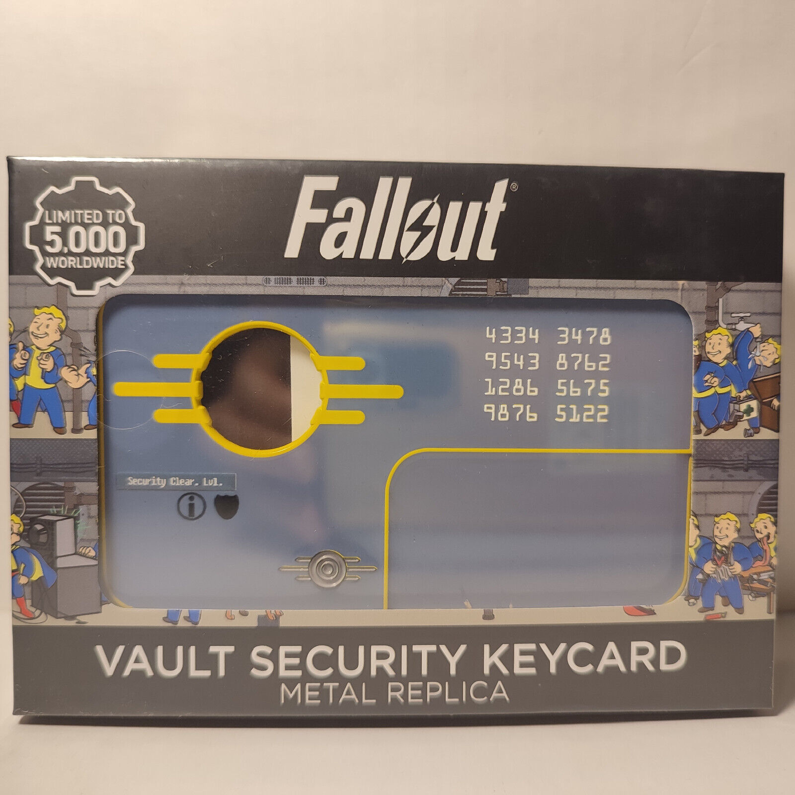 Fallout Vault Security Card Metal Replica Official Bethesda Limited ...