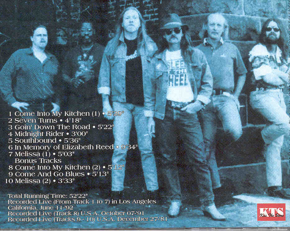 Allman Brothers Band - Sweet Melissa ( An Acoustic Evening )( Los ...