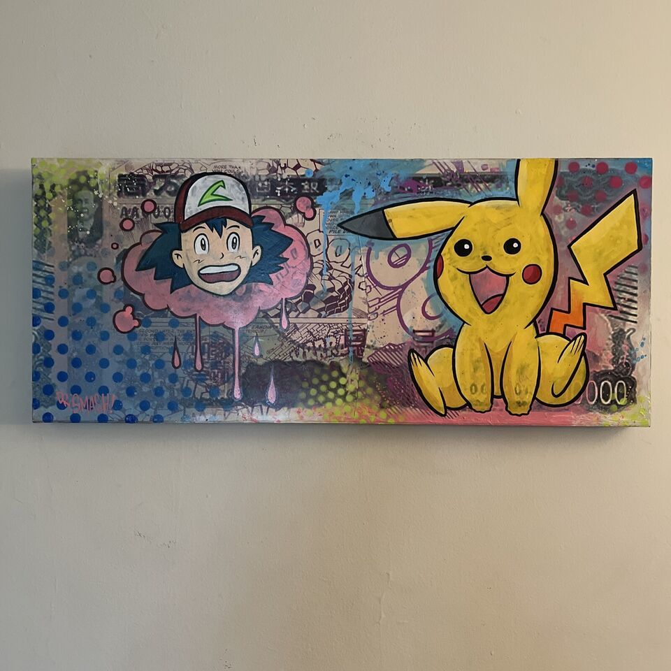 “Pokemon Pop “ by Dr. Smash Pop Surrealism Original Street Art Painting ...