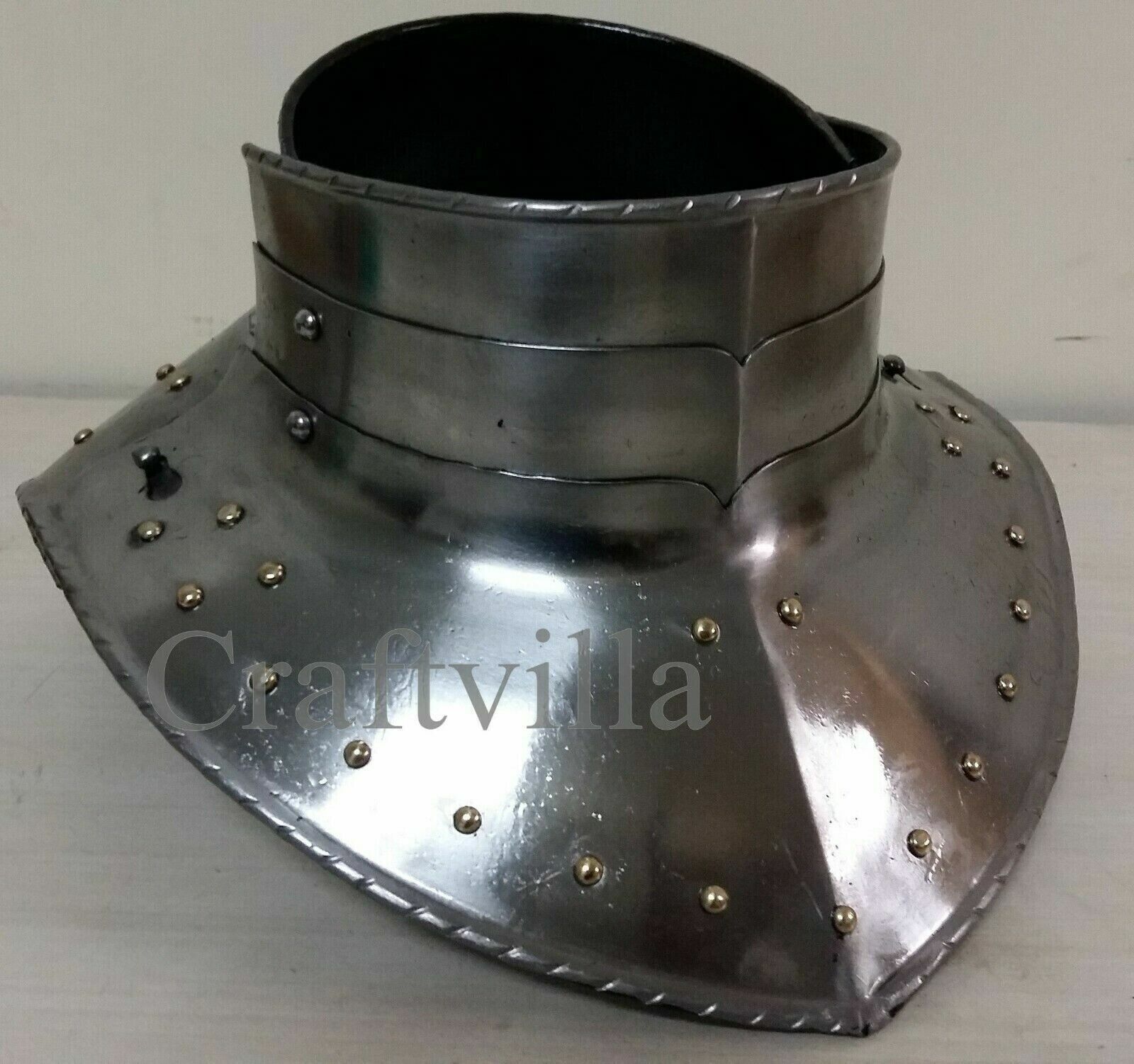 Medieval Gorget Armor Knight Larp Wearable Gorget Made From 18 Ga Metal ...