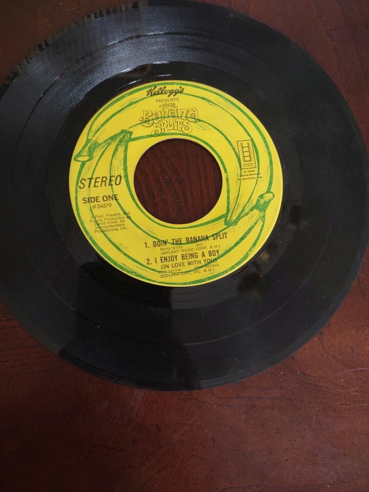 Kellogg's The Banana Splits Doin The Banana Split 45 Album Rare Vintage ...