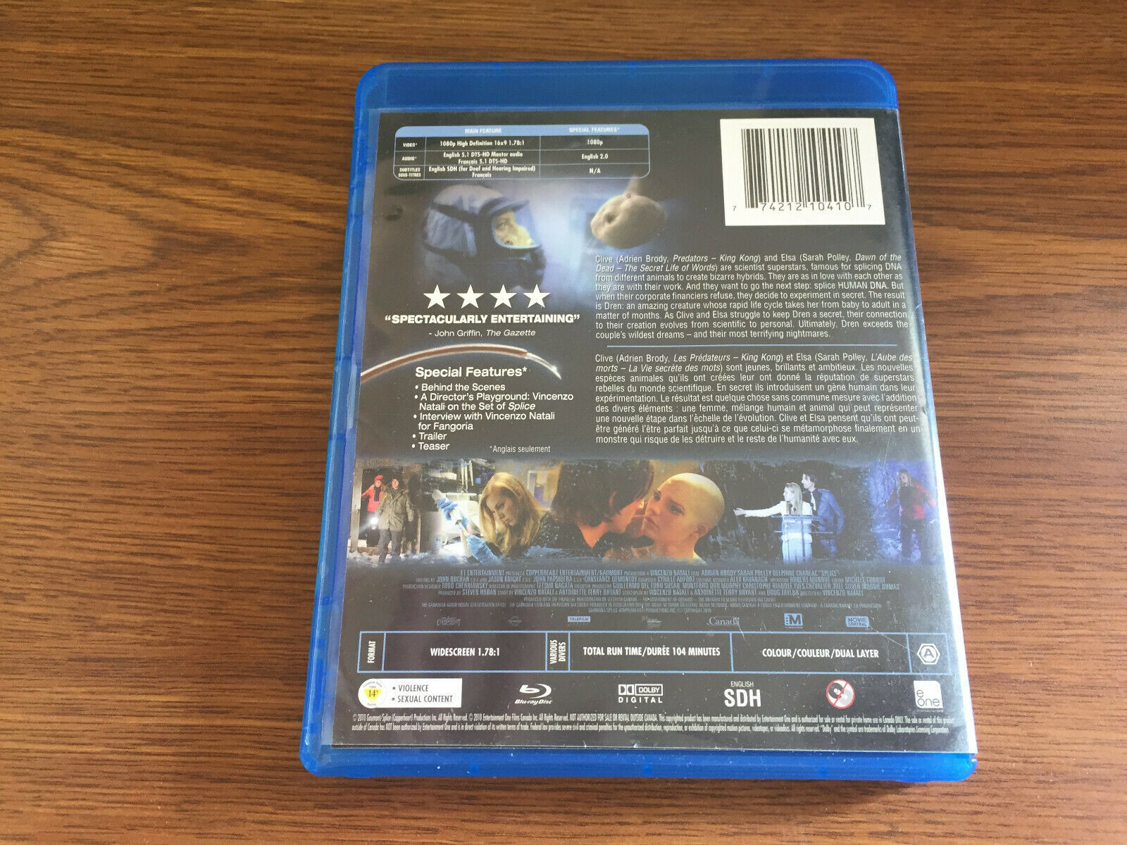 Splice (Blu-ray Disc) Sarah Polley, Adrien Brody - DVDs & Blu-ray Discs