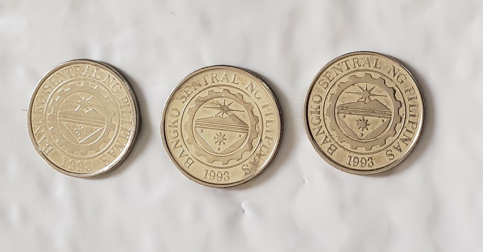Lot of 3 Republika Ng Pilipino 1 Piso Jose Rizal Bangko Sentral ng ...