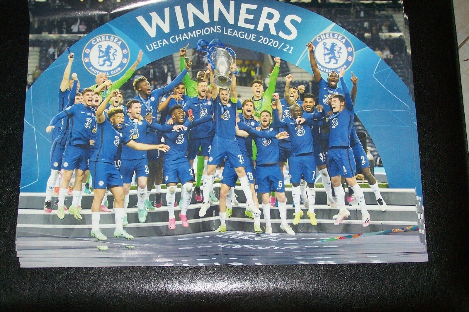 21 POSTERS from CHELSEA Football Club WINNERS UEFA CHAMPION LEAGUE ...