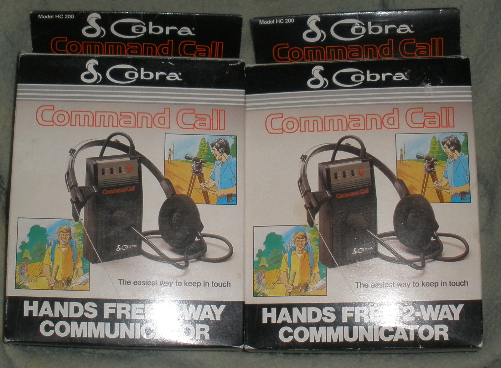 1987 dated TWO Vintage Cobra Command Call 2-way Communicator FINE IN ...