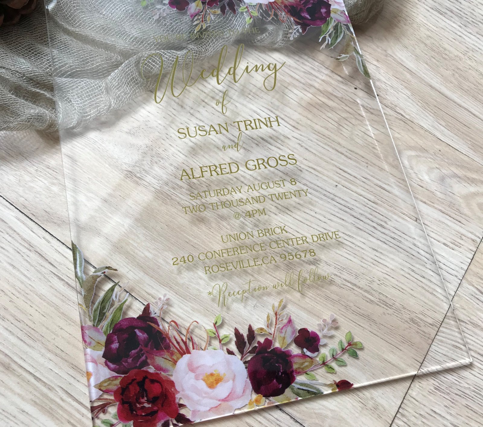 Custom 10pcs Acrylic wedding invitation,Acrylic invitations,Baby Shower ...