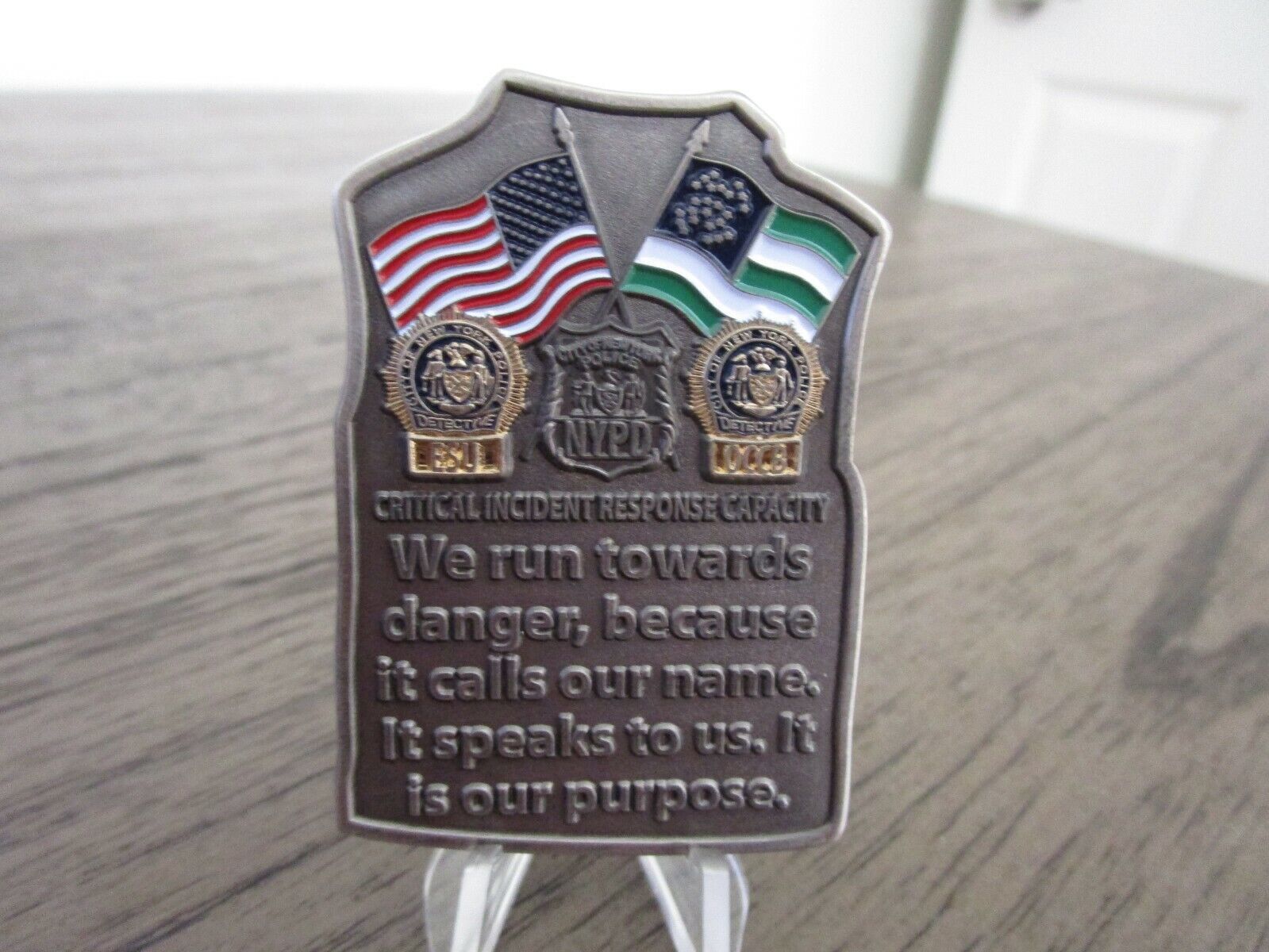 NYPD Critical Incident Response Capacity ESU OCCB Challenge Coin #43G ...