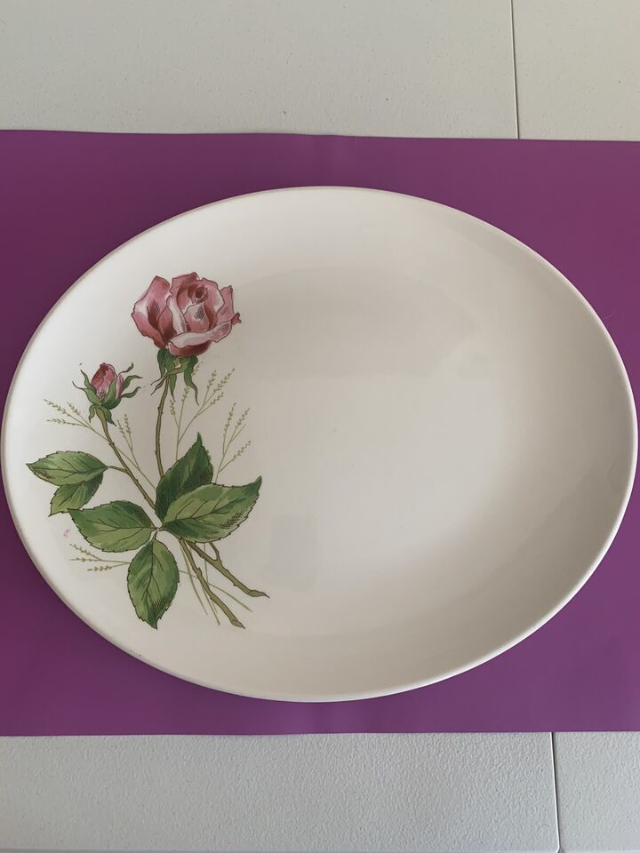 Knowles 1940's Tea Rose Platter 14.75 in x and 8 similar items