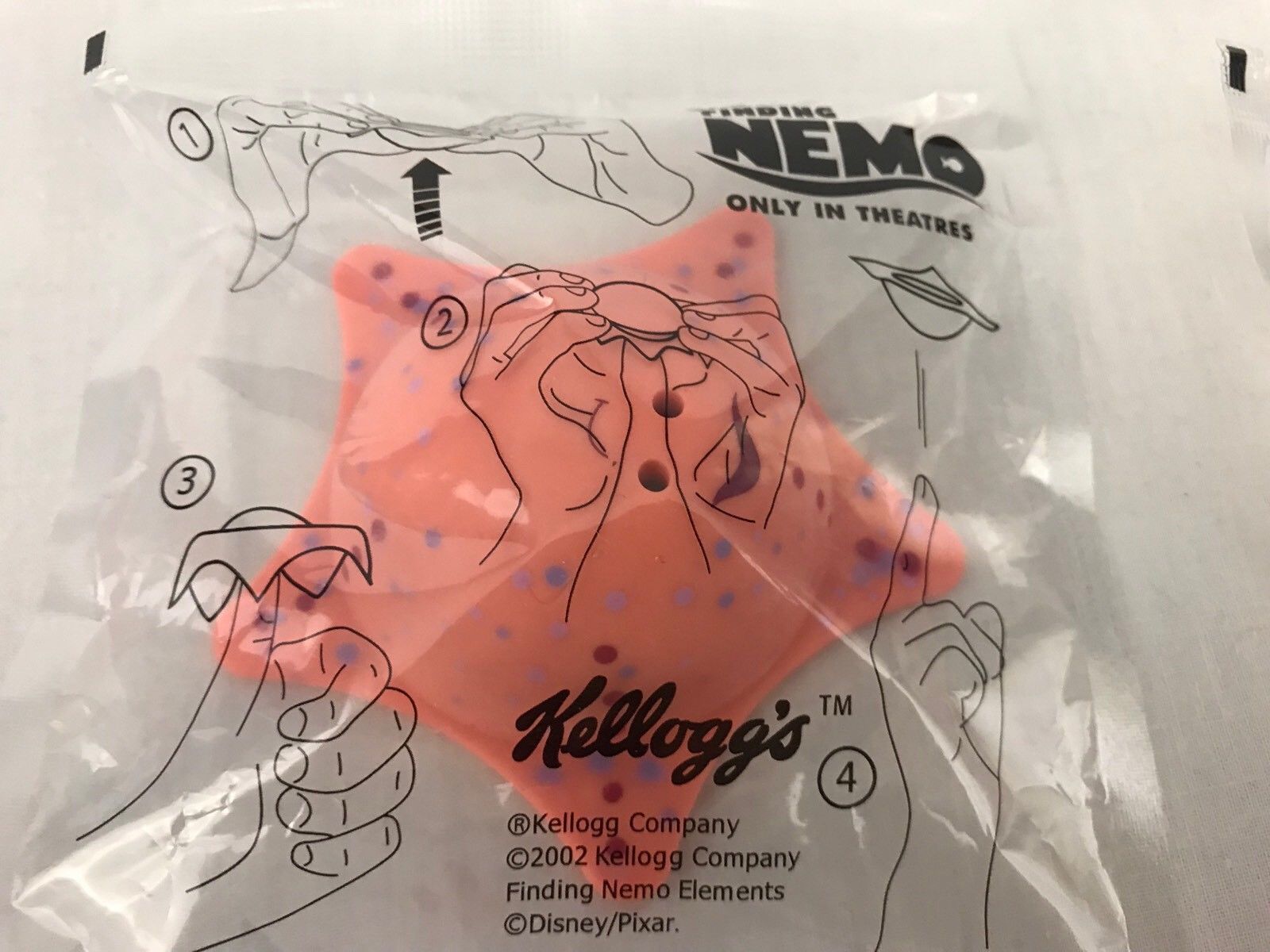 Kellogg's Cereal Premium Finding Nemo Starfish Popping Collectible Toy ...