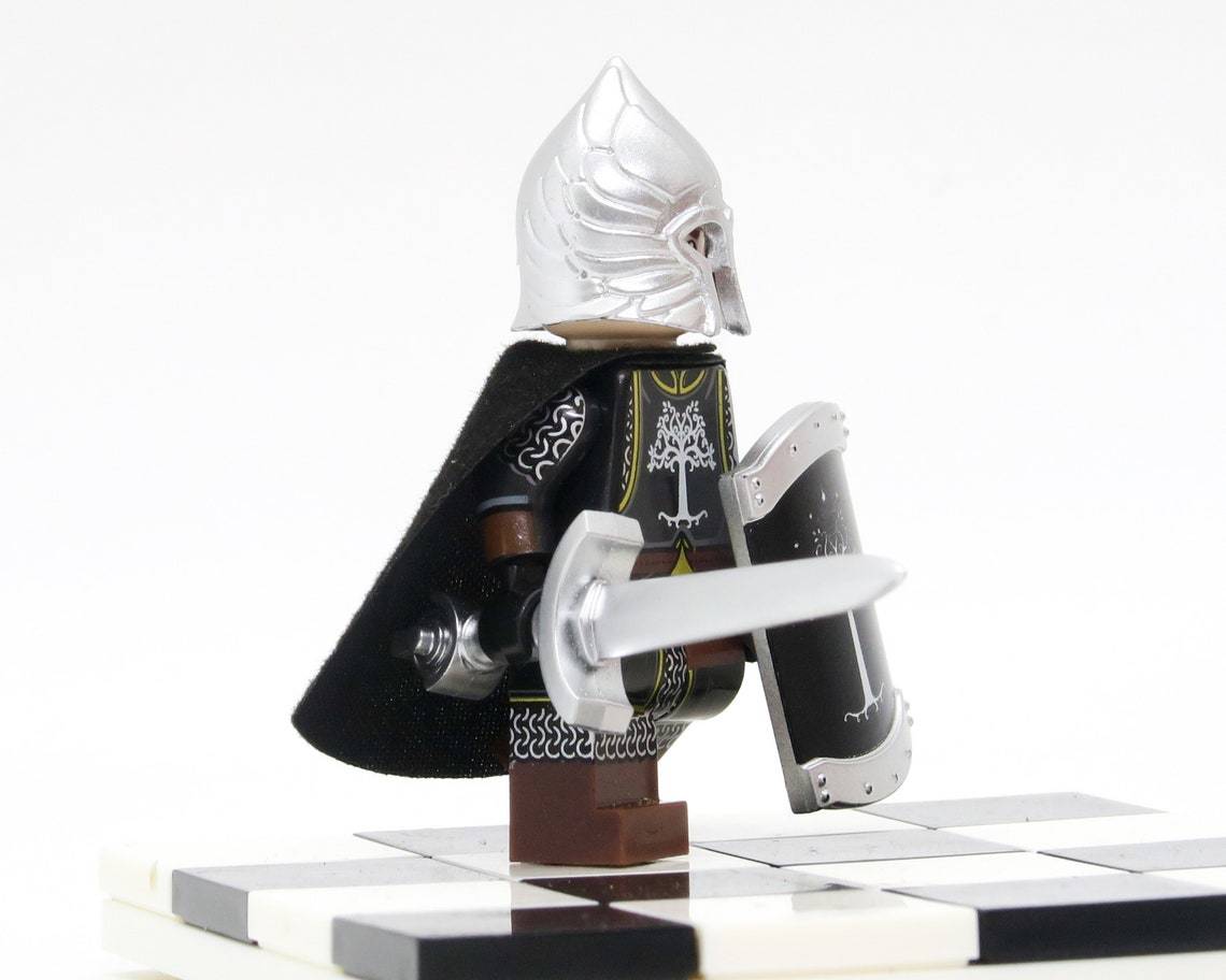 Lord of the Rings Gondor Soldier Swordsman Minifigures Weapons ...