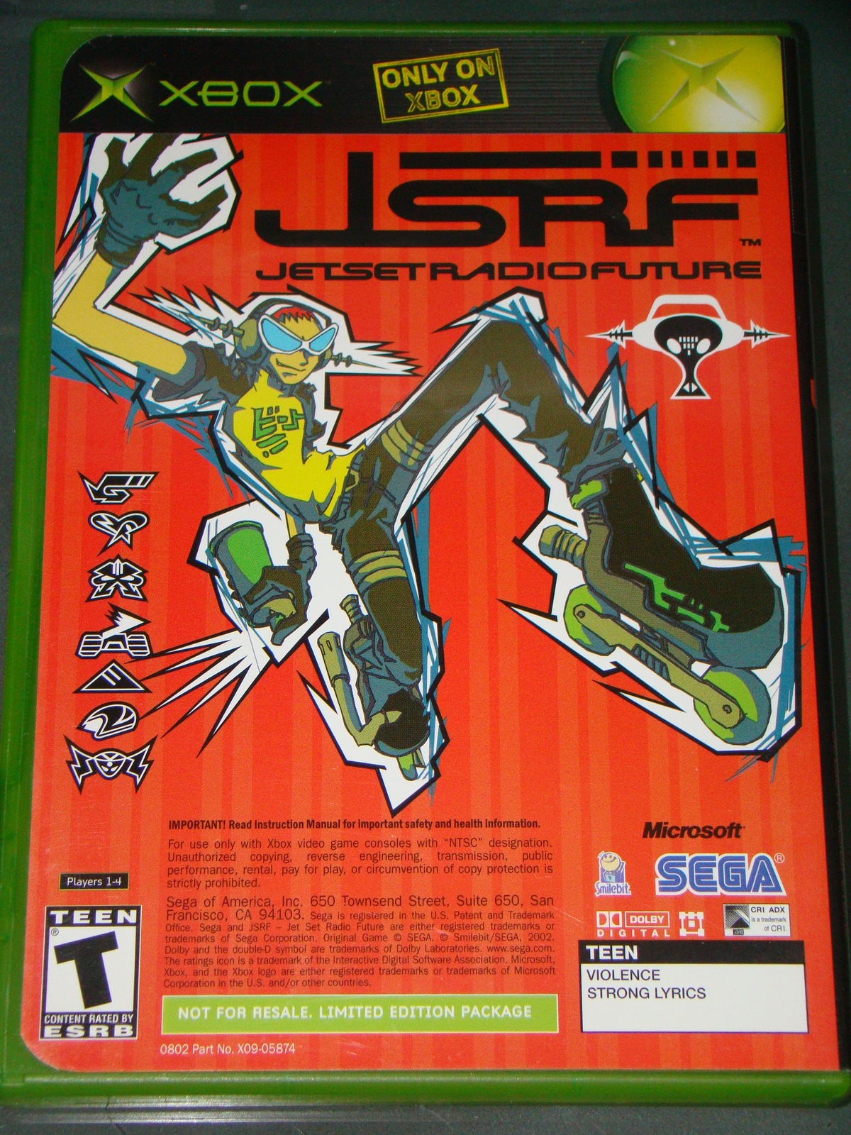 XBOX - SEGA - SEGA GT 2000 & JET SET RADIO FUTURE (Complete with Both ...