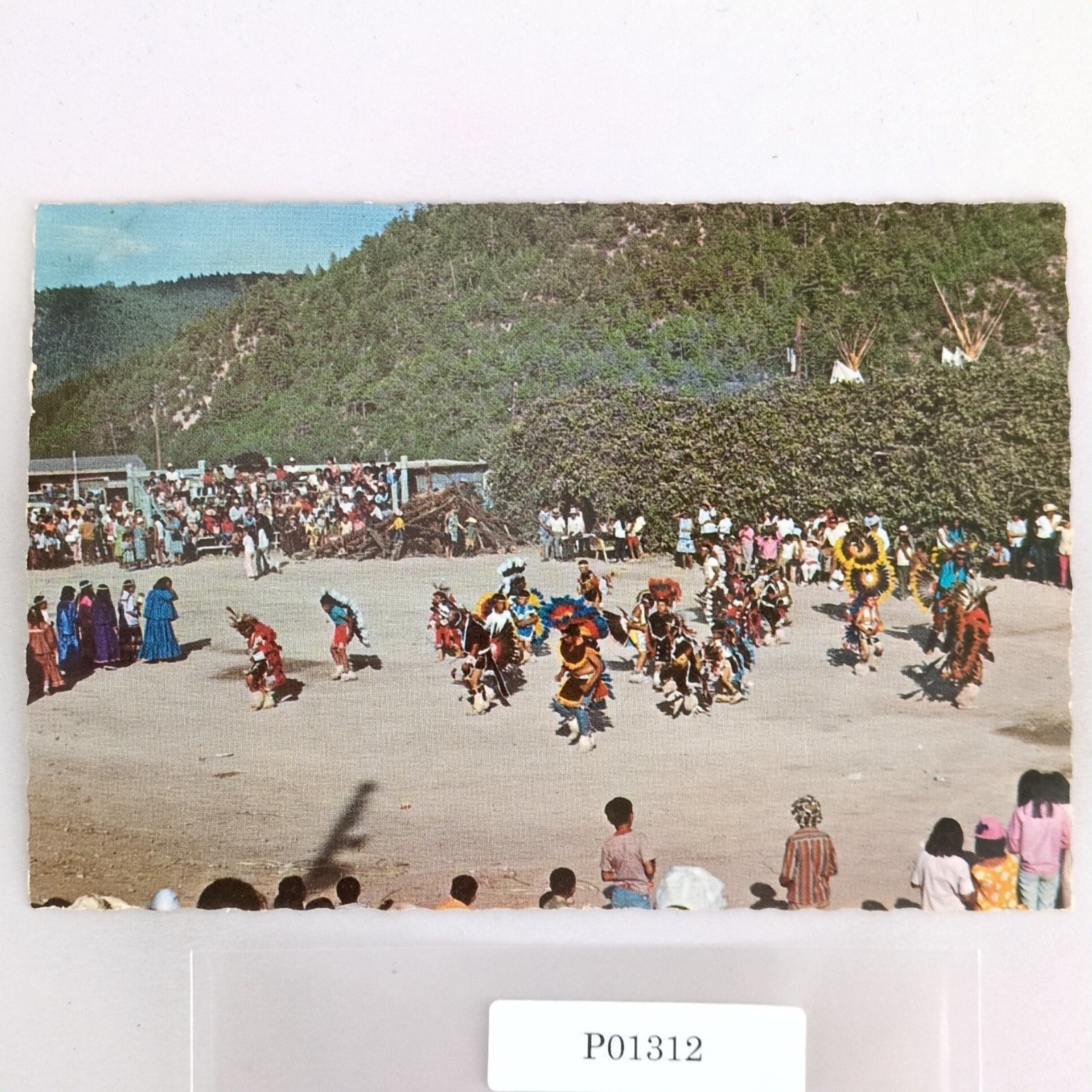 Mescalero Apache Indian Reservation New Mexico 1970s 4x6 Scalloped ...