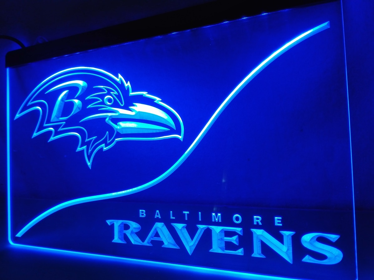 Baltimore Ravens Illuminated Led Neon Sign Home Decor, Room, Lights ...