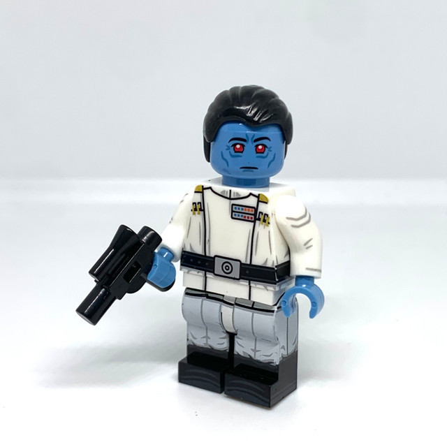 Building Custom Grand Admiral Thrawn Star Wars Ahsoka Minifigure Action ...