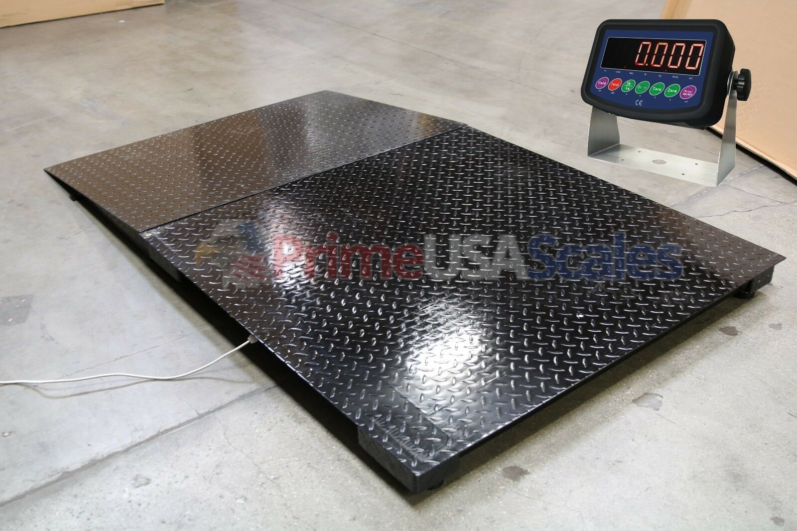 SAGA 10,000 lb x 1 lb 5'x5' (60" x 60") Floor Scale / Pallet Scale with ...