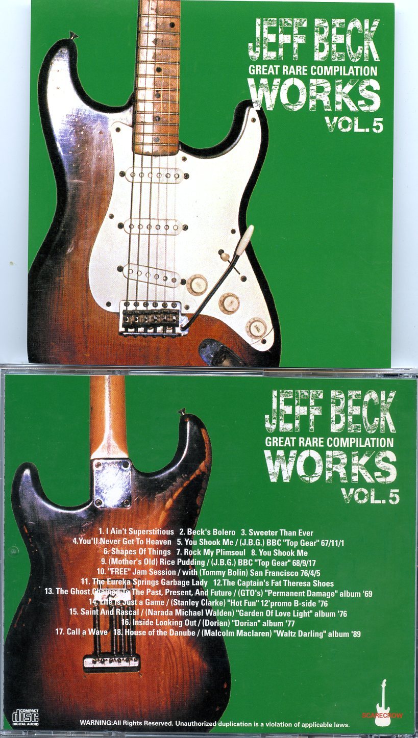 Jeff Beck - Great Rare Compilation Works Vol. 5 ( Scarecrow ...