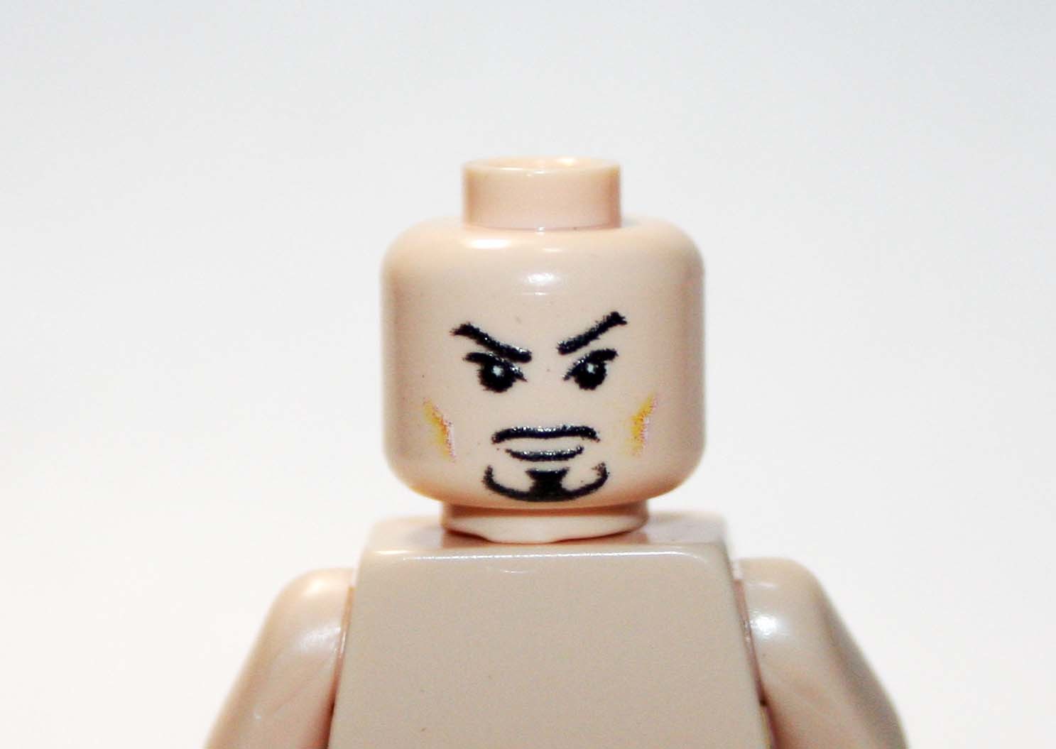 Minifigure Goatee Male Head Intrigued Head Diy US Seller - LEGO (R ...