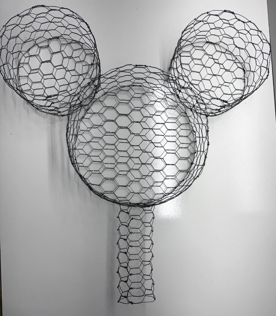 Disney 21 in Mickey Mouse Head Face Metal Wire Topiary Frame - Mickey Mouse
