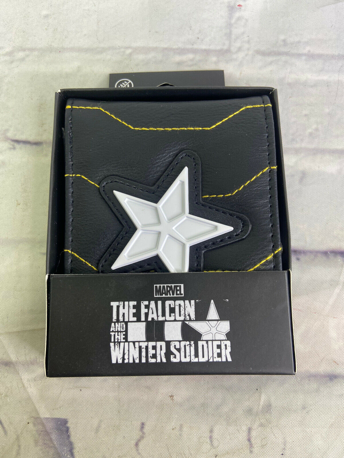 Marvel The Falcon and the Winter Soldier Black PU Faux Leather Bi-Fold ...