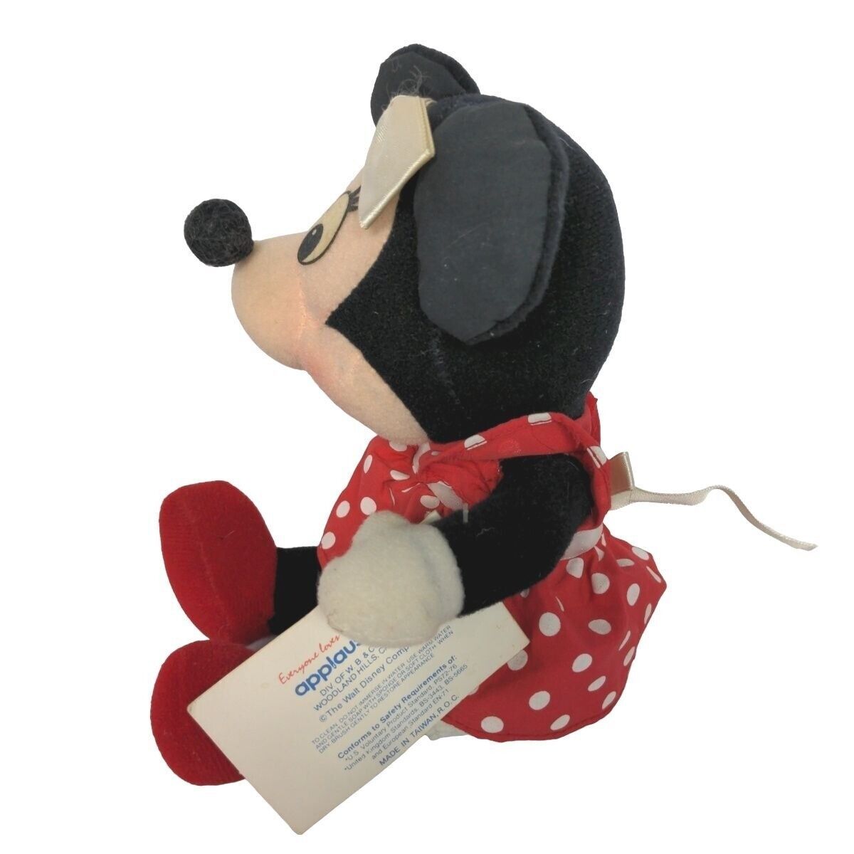 Vintage 1985 Disney Applause Minnie Mouse Music Box Plush Stuffed ...