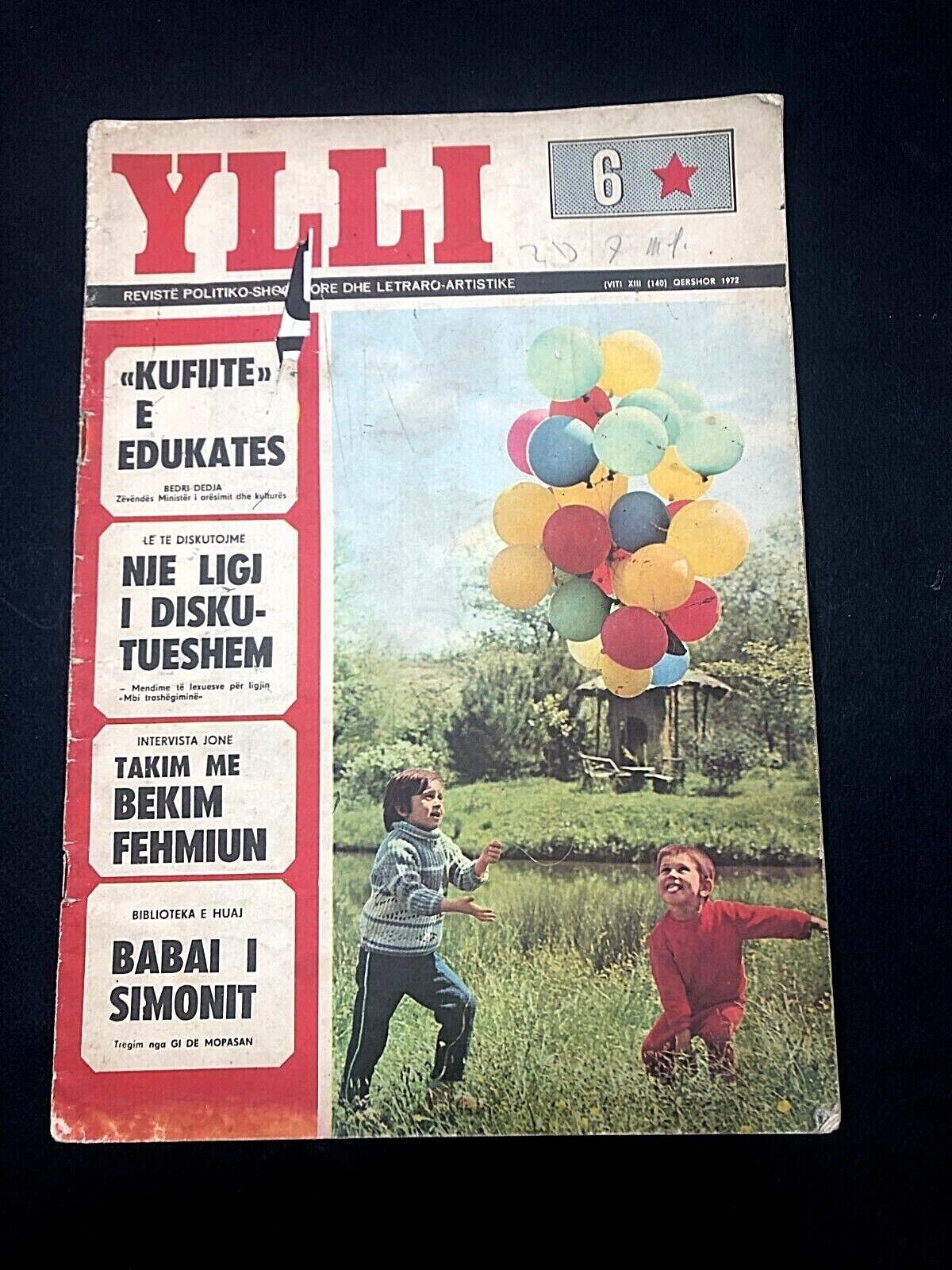 old 11 albanian YLLI magazines books-Enver Hoxha-communism time ...