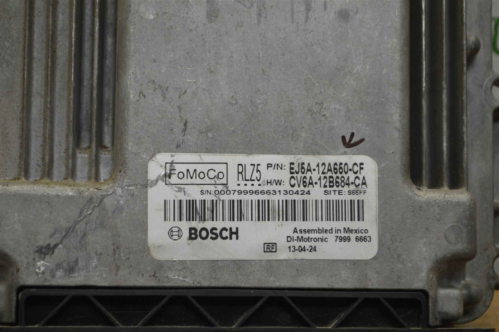 2013-14 Ford Escape Engine Control Unit ECU EJ5A12A650CF Module 23-10E1 ...
