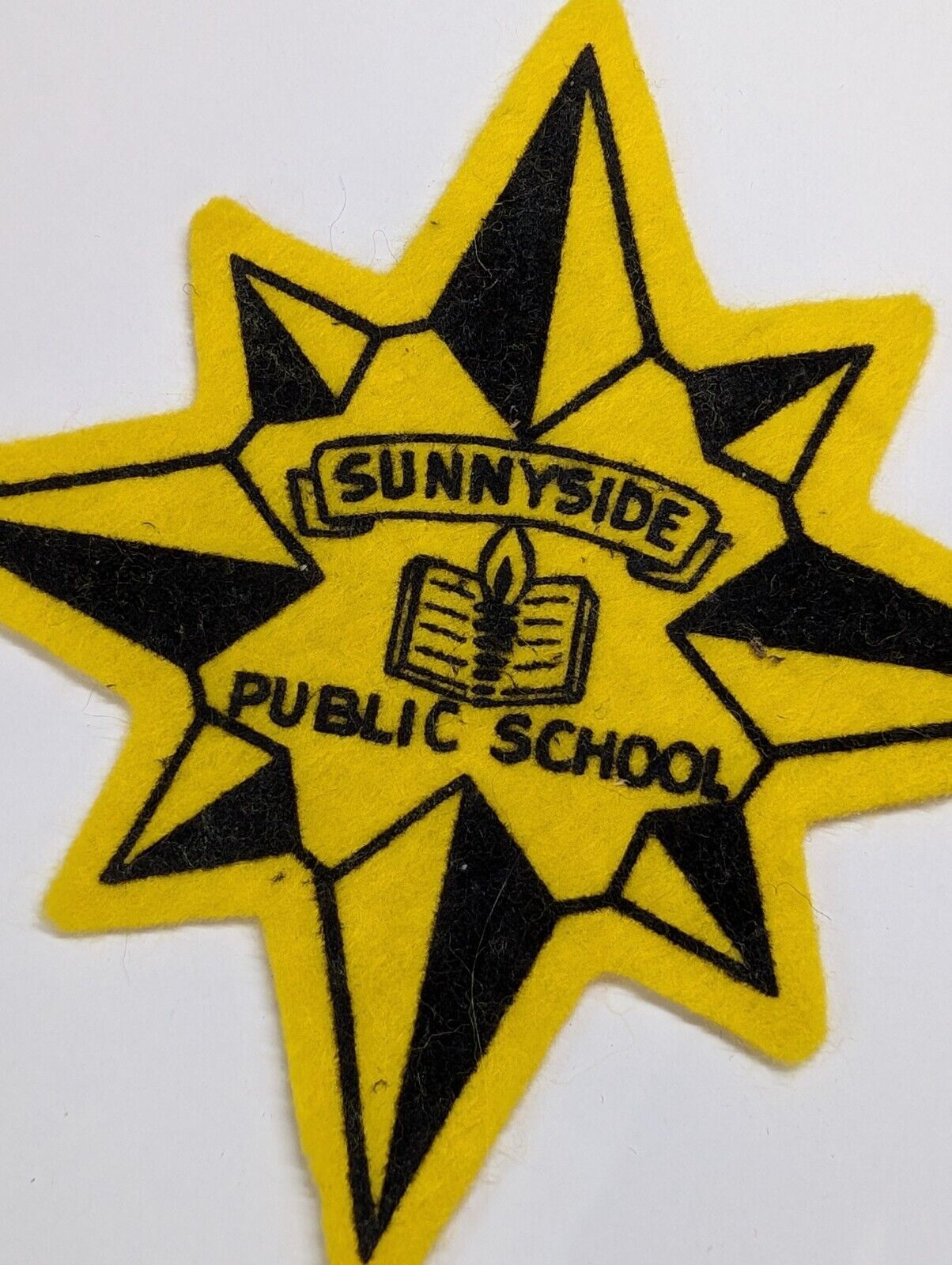 SUNNYSIDE PUBLIC SCHOOL SEW ON PATCH STUDENT TEACHER ALUMNI VINTAGE ...