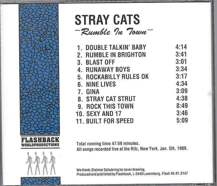 Stray Cats - Rumble in Town ( Flashback ) - CDs