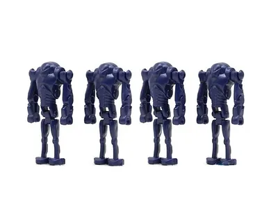 PWS Super Battle Droid Blue Pack Of 4 Star Wars Building Minifigure ...