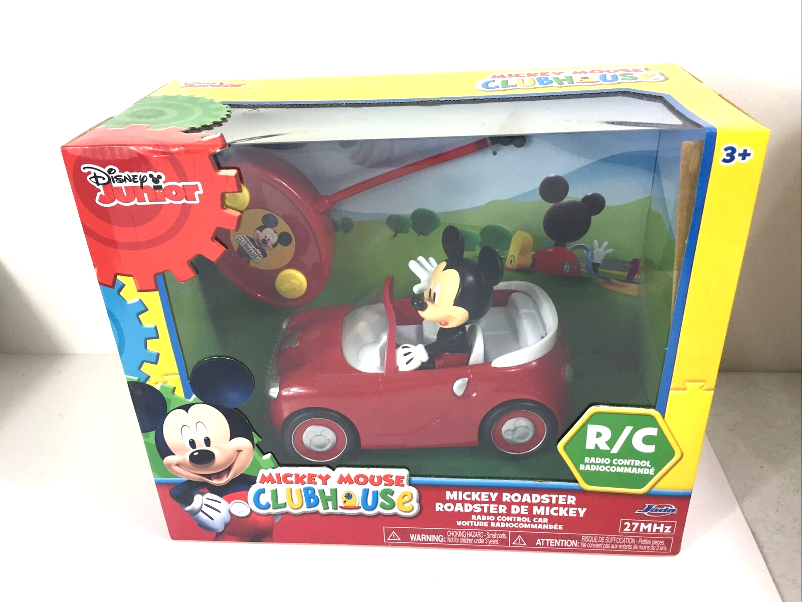 New Disney Junior MICKEY MOUSE Clubhouse Red Roadster RC Car 7" by Jada ...