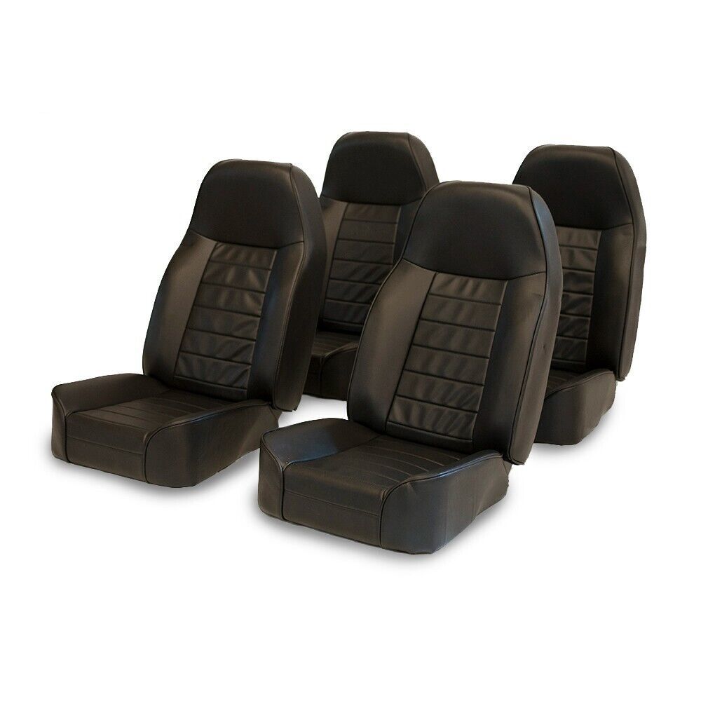 Military Vehicle Seat - Set of 4 - Fits all Locations of HUMVEE- Black ...