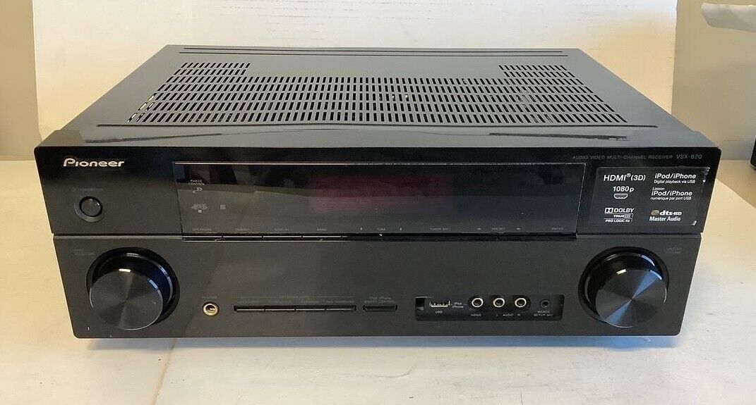 Pioneer VSX-820-K 5.1-Channel 3D Pass Through A/V Black Home Theater Receiver - Receivers ...