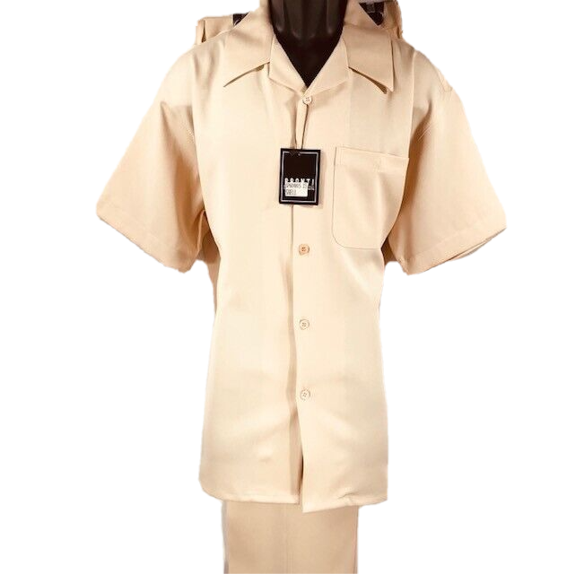Pronti Collection by Phita Men's Cream Leisure Suit 100% Polyester ...