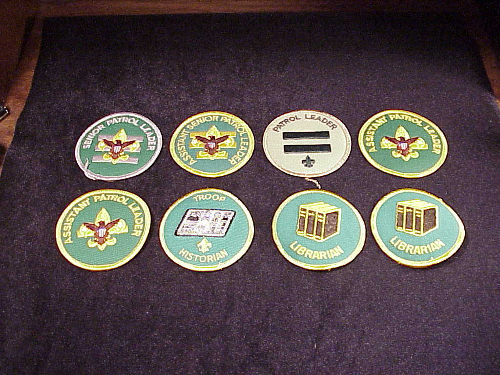 Lot of 8 Older Boy Scouts Patches, Assistant Senior Patrol Leader ...