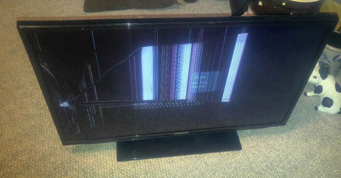 Samsung UN32EH500FXZA Flat Screen TV Parts Repair Powers Up Broken ...