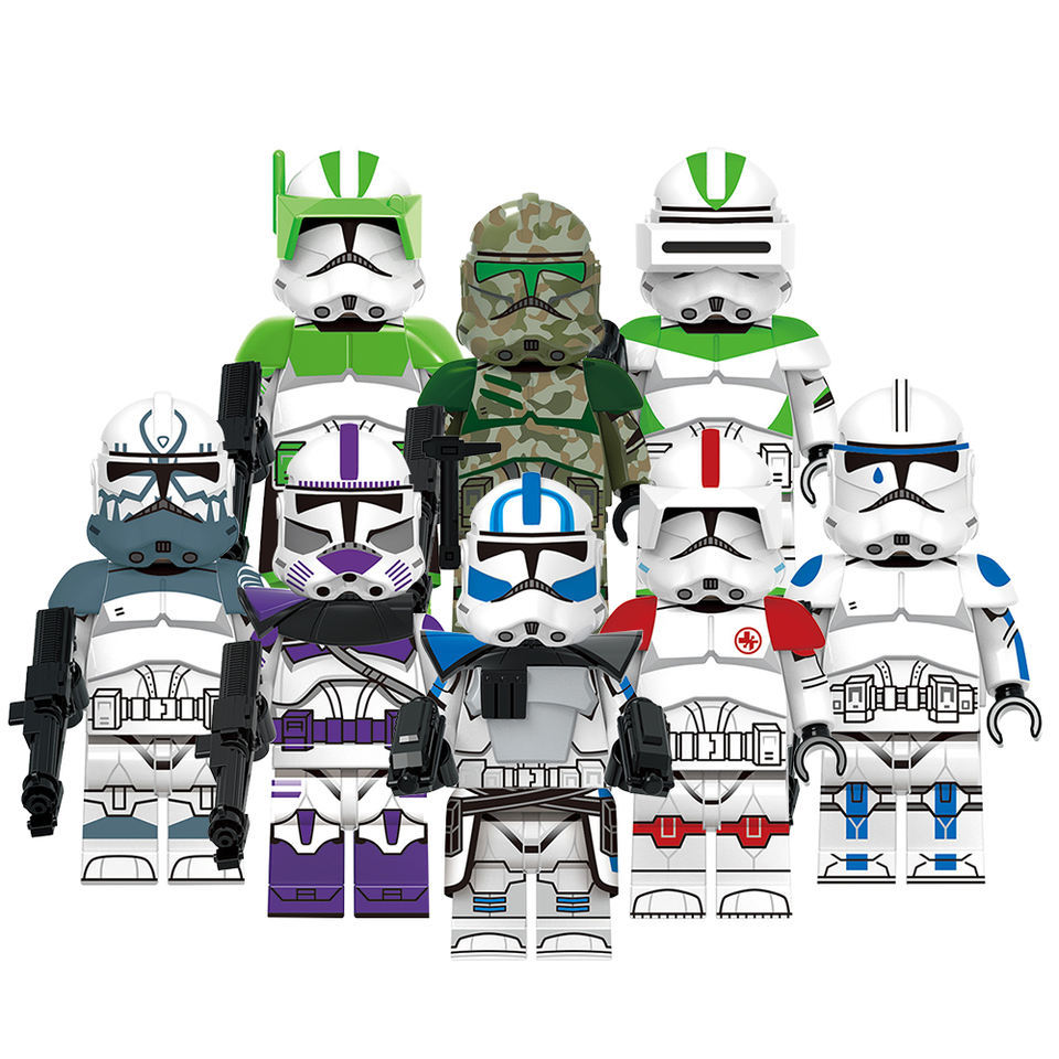 8pcs Star Wars 41st Ranger Platoon 442nd Battalion Comet Echo Tup ...