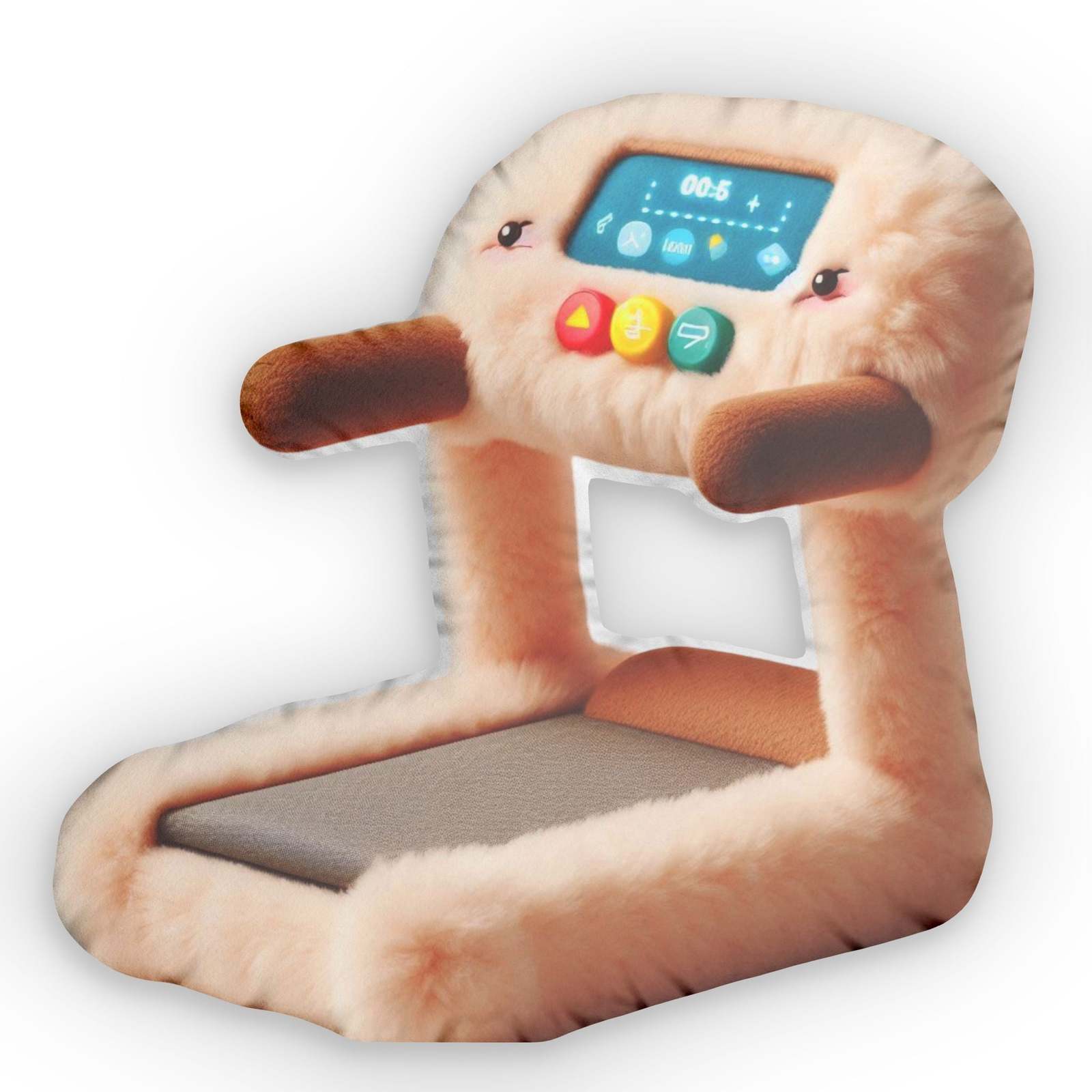 Treadmill Running Machine, Plush Shaped Pillow - Pillows