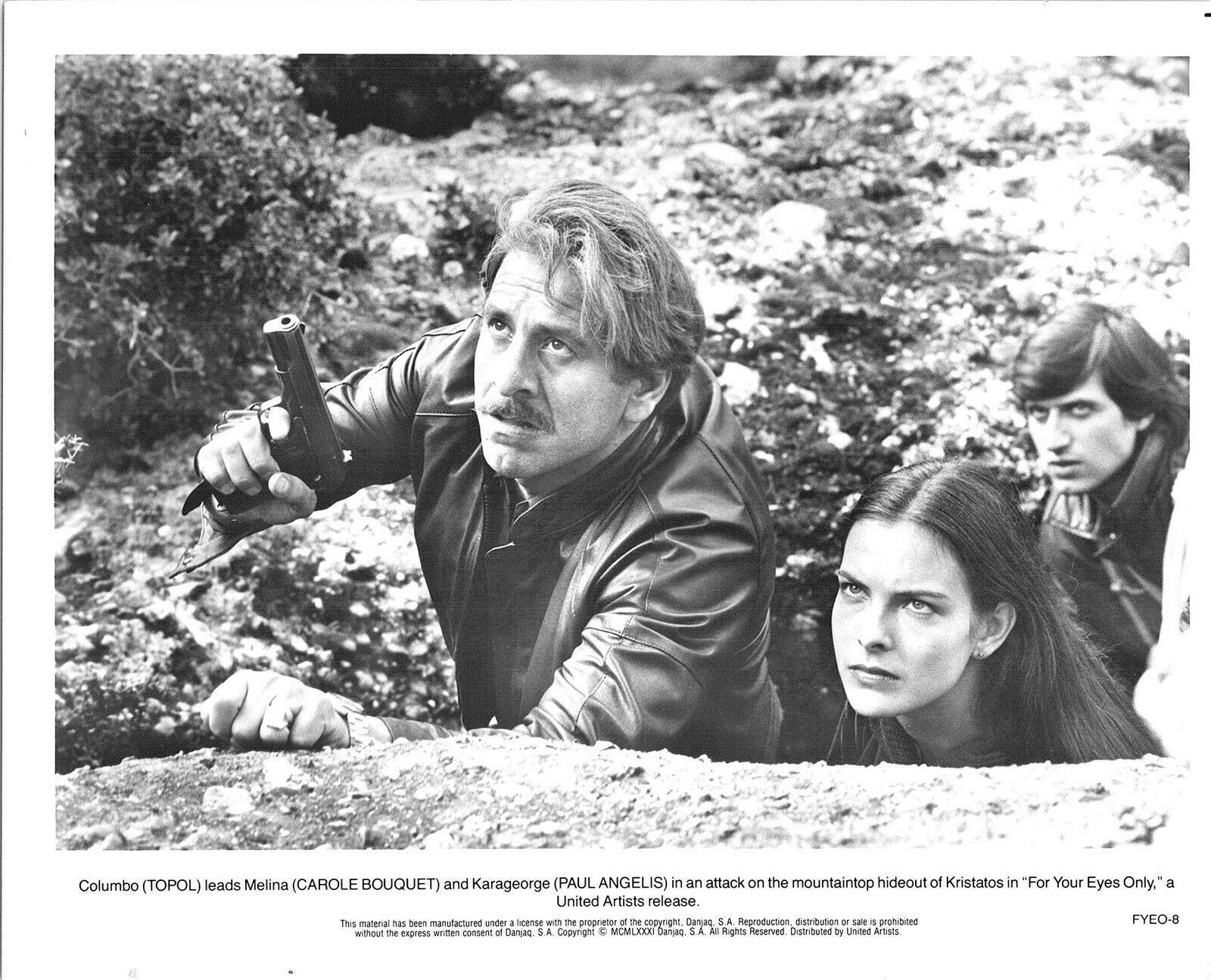 For Your Eyes Only 1981 original 8x10 photo Topol Carole Bouquet Paul ...